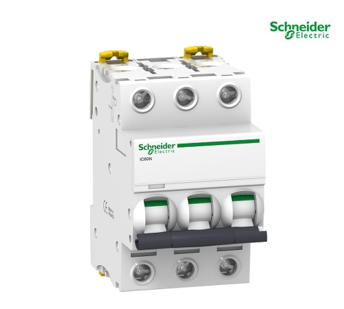 Miniature circuit breaker (MCB), Acti9 iC60N, 3P, 32A, C curve, 6000A (IEC/EN 60898-1), 10kA ...