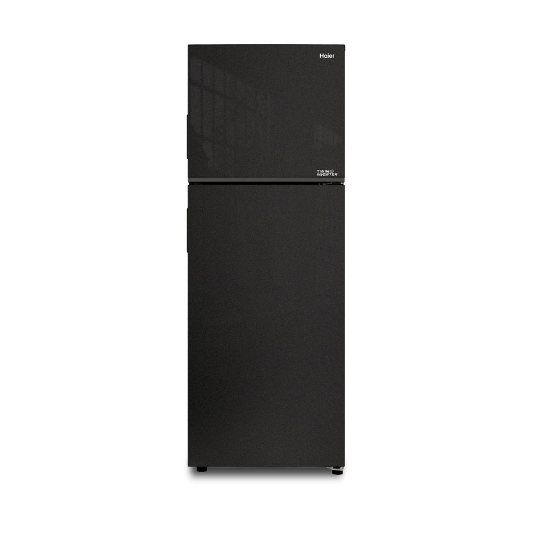 Haier No-Frost Refrigerator - 357 Liter - Inverter - Black- HRF-380TMBM
