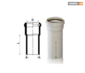 Waste Water Pipes PVC Thickness 125 mm - Hamza AS - HZ004