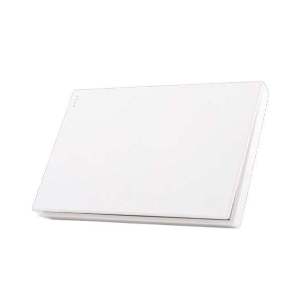 1 gang 1 way switch with wall frame 1/1 - White - 16 A - 120 mm - Nuovo - NUV 80 591