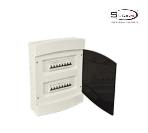 Plastic Distribution Panel 24 lines - Surface Mounted P- S24-Sega M